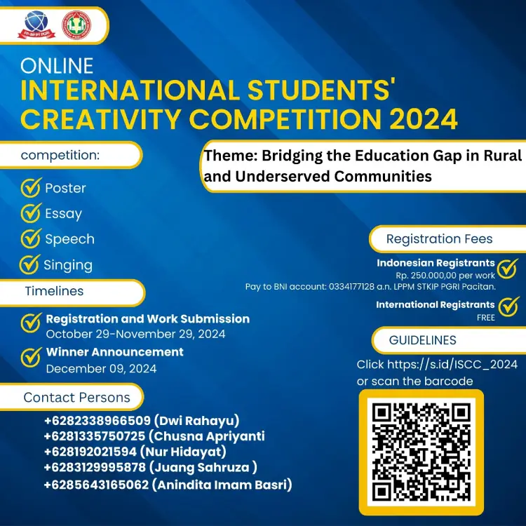 International Students' Creativity Competition 2024! - STKIP PGRI Pacitan